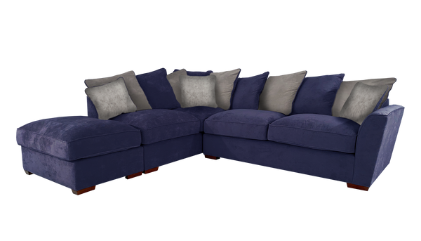 Foster Right Hand Facing Scatter Back Chaise Corner Sofa | Fabb Furniture